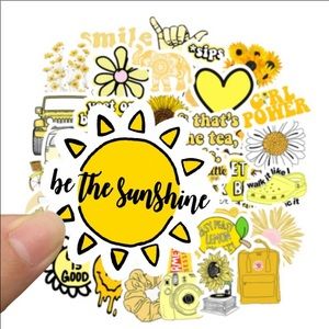 kelzposh | Accessories | Yellow Vsco Girl Sticker Pack | Poshmark